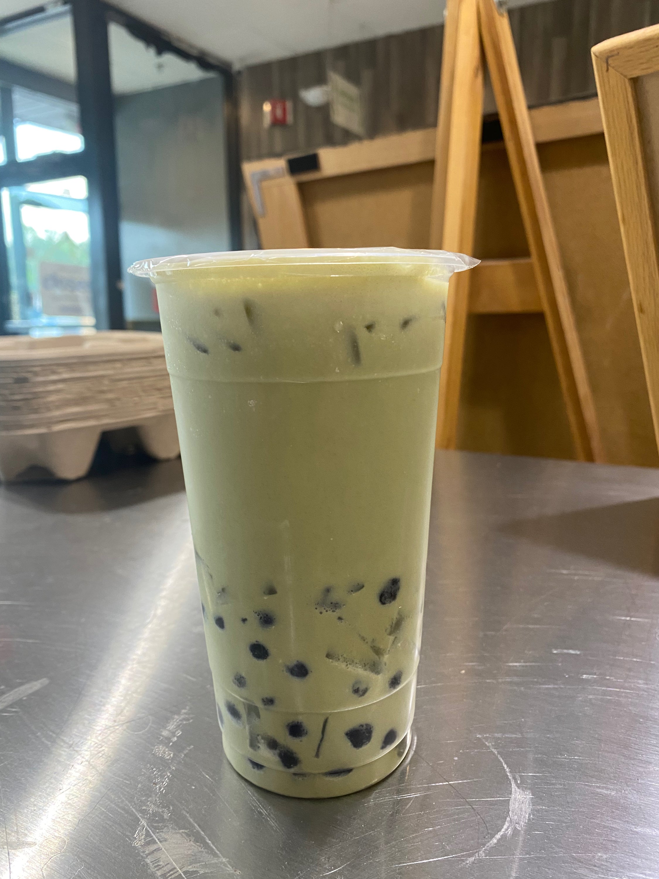 Matcha Latte Bubble Tea | Go Greenly Central Ave - Frozen Yogurt ...